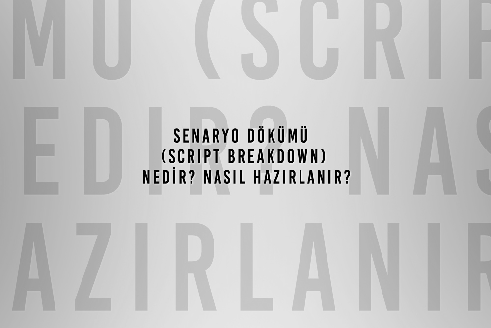 Senaryo Dökümü (script breakdown) Nedir? Nasıl Hazırlanır? - AREM ...